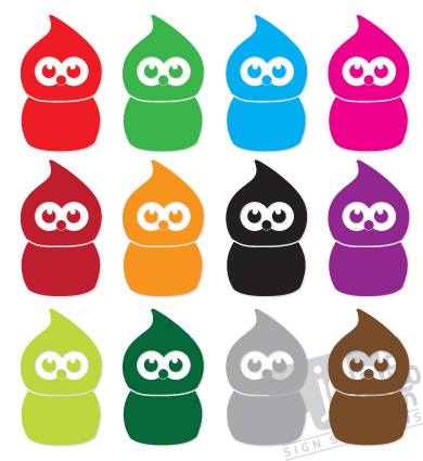 4X SMALL ZINGY EDF ENERGY ADVERT VINYL CAR STICKERS - ANY COLOUR - JDM ...